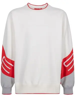 Supreme Embroidered Logo Crew-neck Sweatshirt
