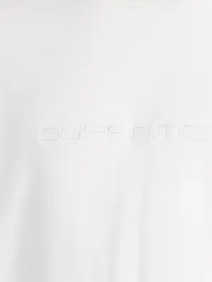 Supreme Embroidered Logo Crew-neck Sweatshirt
