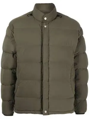 Stone Island Press-stud Puffer Jacket - Green