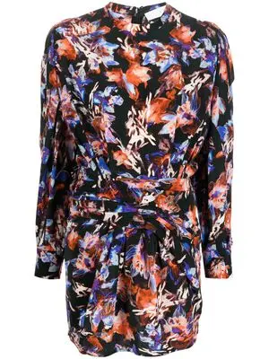 IRO PARIS Merera Abstract-print Mini Dress