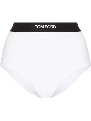 TOM FORD Logo-waist Briefs - White