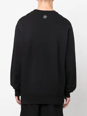 Philipp Plein Chain-link Print Crew Neck Sweater