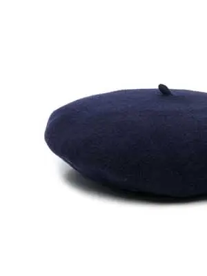 MAISON MARGIELA Four-stitch Wool Beret - Blue