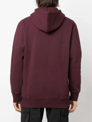 1017 Alyx 9sm Logo-print Long-sleeved Hoodie - Red