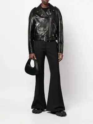 Drome Lambskin Cropped Biker Jacket