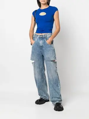 DIESEL® Embroidered-logo Sleeveless T-shirt