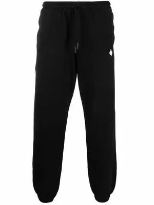 COUNTY OF MILAN Logo-embroidered Track Pants - Black
