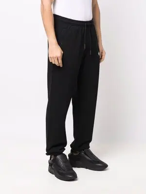 COUNTY OF MILAN Logo-embroidered Track Pants - Black