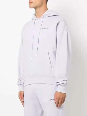 Off-White Arrows-print Hoodie - Purple
