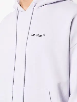 Off-White Arrows-print Hoodie - Purple