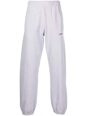 Off-White Diag Stripe-print Track Pants - Purple