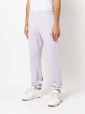 Off-White Diag Stripe-print Track Pants - Purple