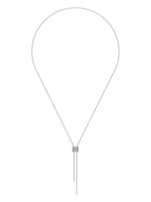DE BEERS JEWELLERS 18kt White Gold Dewdrop Diamond Necklace