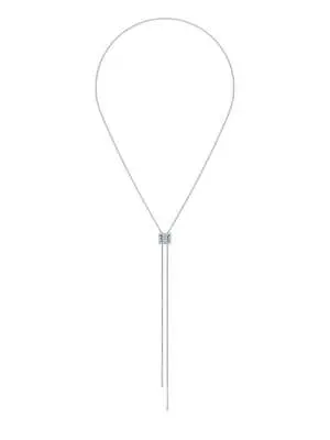DE BEERS JEWELLERS 18kt White Gold Dewdrop Diamond Necklace