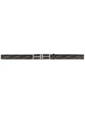 Balenciaga Signature Bb-monogram Belt Black