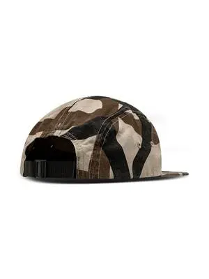 Supreme Military-print Camp Cap - Brown
