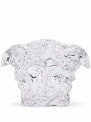 Versace Medusa Grande Crystal Vase - White
