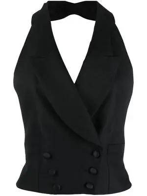MAISON MARGIELA Halterneck Double-breasted Waistcoat