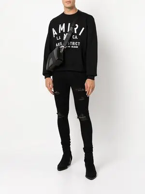 Amiri Ripped-detail Denim Jeans