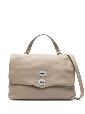 ZANELLATO Turn-lock Clutch Bag - Neutrals