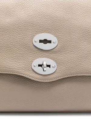 ZANELLATO Turn-lock Clutch Bag - Neutrals