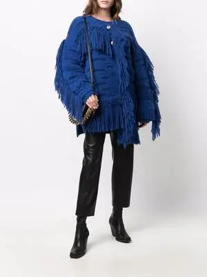 Stella McCartney Oversized Fringed Jumper