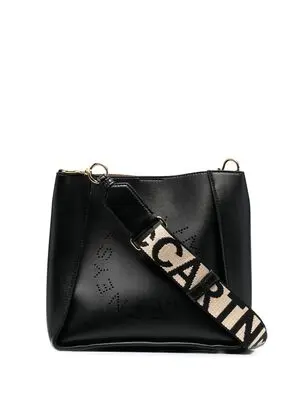 Stella McCartney Logo Shoulder Bag - Black