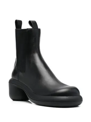 JIL SANDER Elasticated-panel Leather Boots