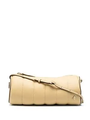 Manu Atelier Padded Cylinder Shoulder Bag - Neutrals