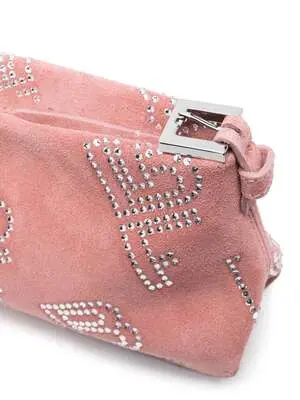 By Far Rachel Logo-studded Shoulder Bag - Pink
