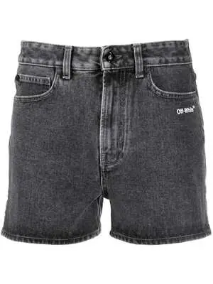 Off-white Slim Fit Shorts For Women
