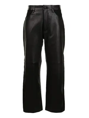 Rag & Bone Alex Distressed High-rise Straight-leg Organic Jeans