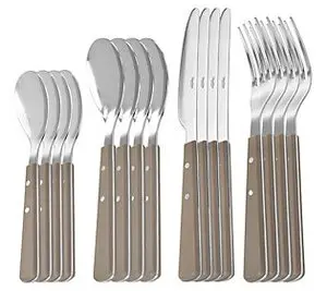 MARTHA STEWART 16-piece Stainless Steel Flatwar E Set