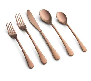 CAMBRIDGE SILVERSMITH S Xyla Copper Satin 20-pie E Flatware Set - One-color