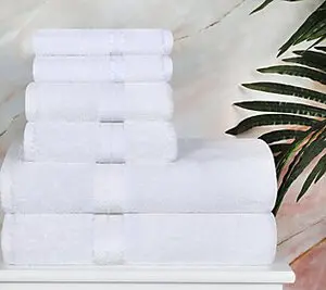 SUPERIOR Long-staple Combed Cotton 6-piece Quic Dry Towel Set - One-color