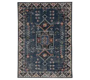 LINON Home Riley Washable 5'x7' Non-slip Decora Tive Rug - One-color