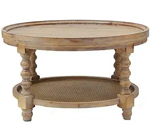 VALERIE PARR HILL Wood Dolloped Oval Side Table Valerie - One-color