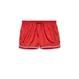Gucci Gg Print Nylon Swim Shorts Red