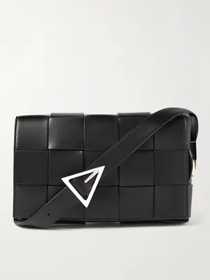 Bottega Veneta Intrecciato Leather Messenger Bag