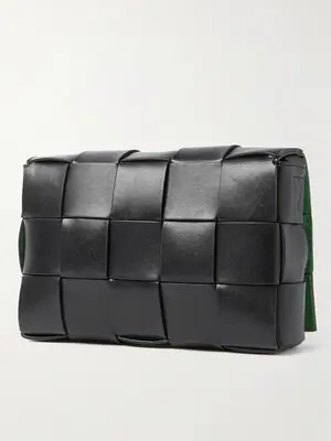 Bottega Veneta Intrecciato Leather Messenger Bag