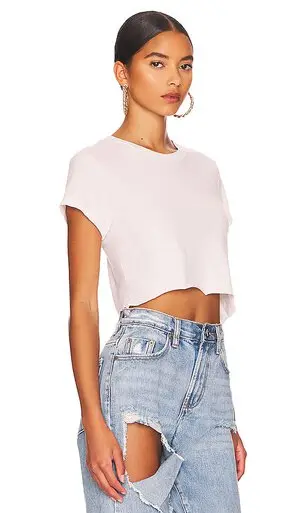 RE/DONE X Hanes Cropped 60's Slim Tee