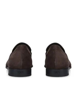 TOD'S Suede Gomma Leggero Loafers - Brown
