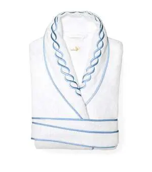 PRATESI Cotton Treccia Bathrobe - Blue
