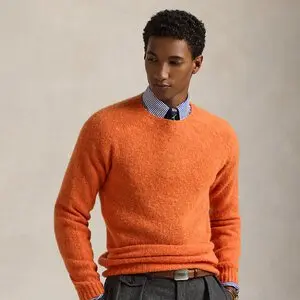 Ralph Lauren Wool Crewneck Sweater - Jaffa Orange Heather