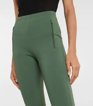 Wardrobe.NYC Side Split High-rise Leggings - Green
