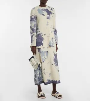Chloé Tie-dye Cashmere Minidress