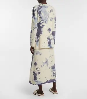 Chloé Tie-dye Cashmere Minidress