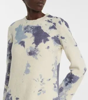 Chloé Tie-dye Cashmere Minidress