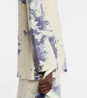 Chloé Tie-dye Cashmere Minidress