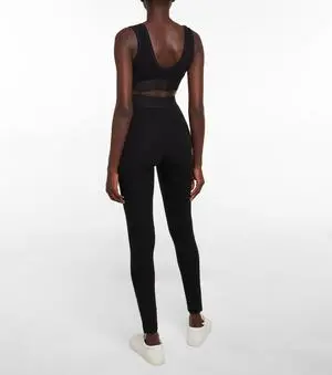 Dolce & Gabbana - Dolce&Gabbana Logo Cotton-blend Sports Bra